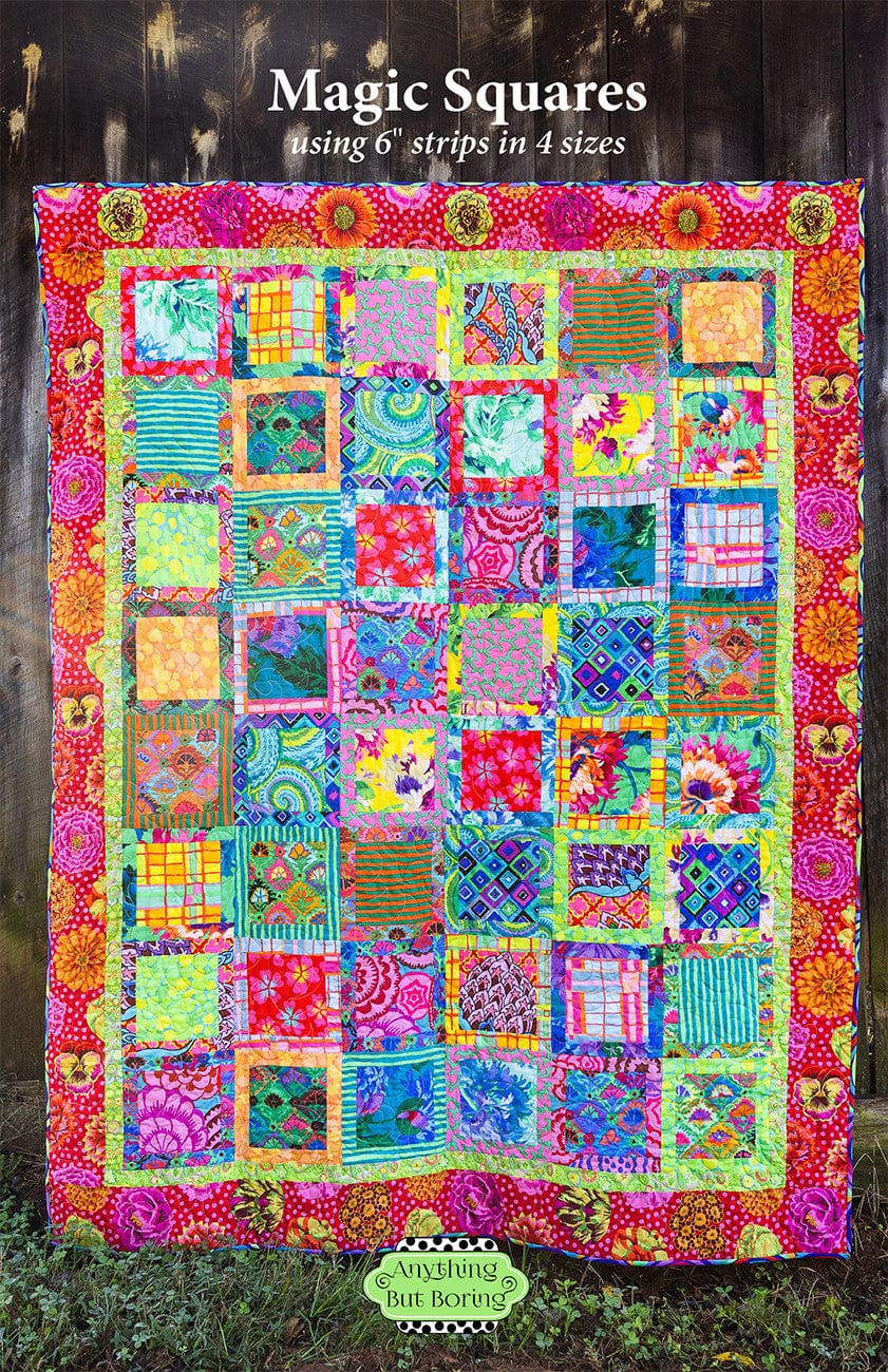 Magic Squares Quilt Pattern for Colorful Bed Covers