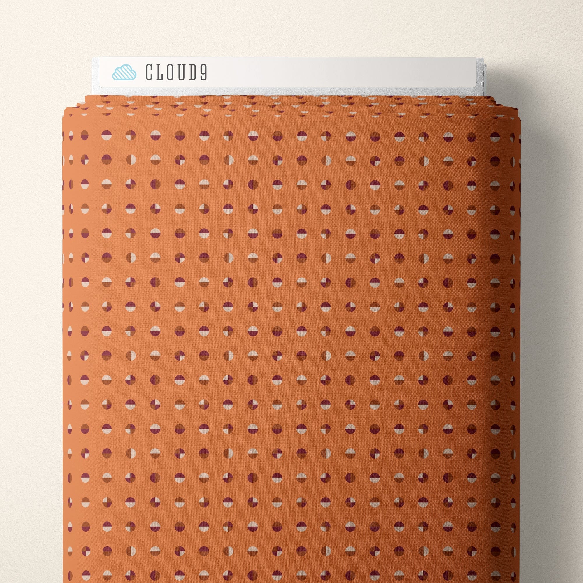 American Bold by Frank Lloyd Wright - Circular, Ochre
