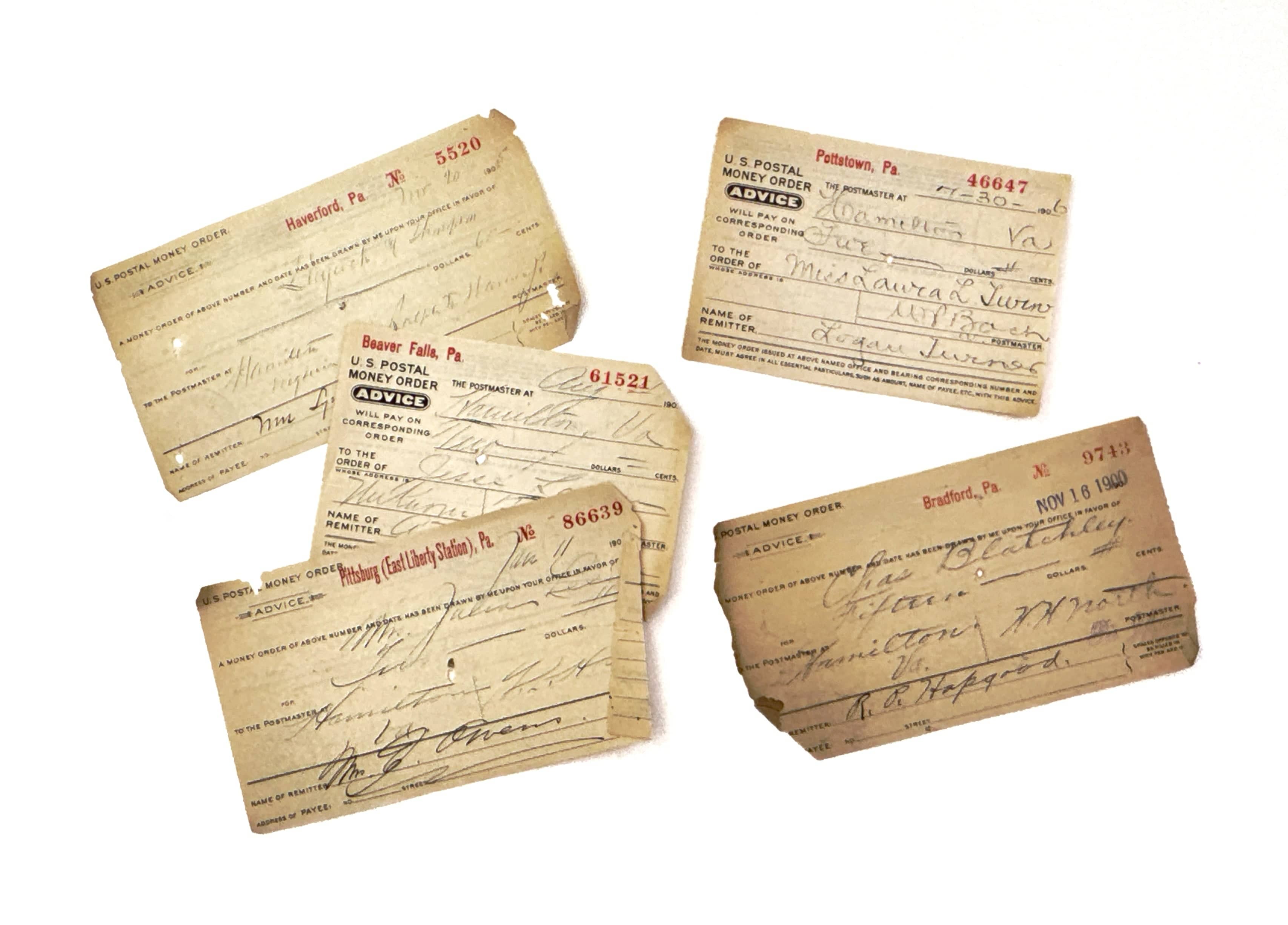Vintage US Postal Money Order Collage Pack